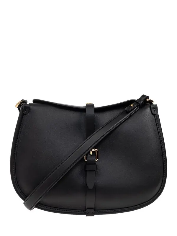 Etro Leather Shoulder Bag - Black