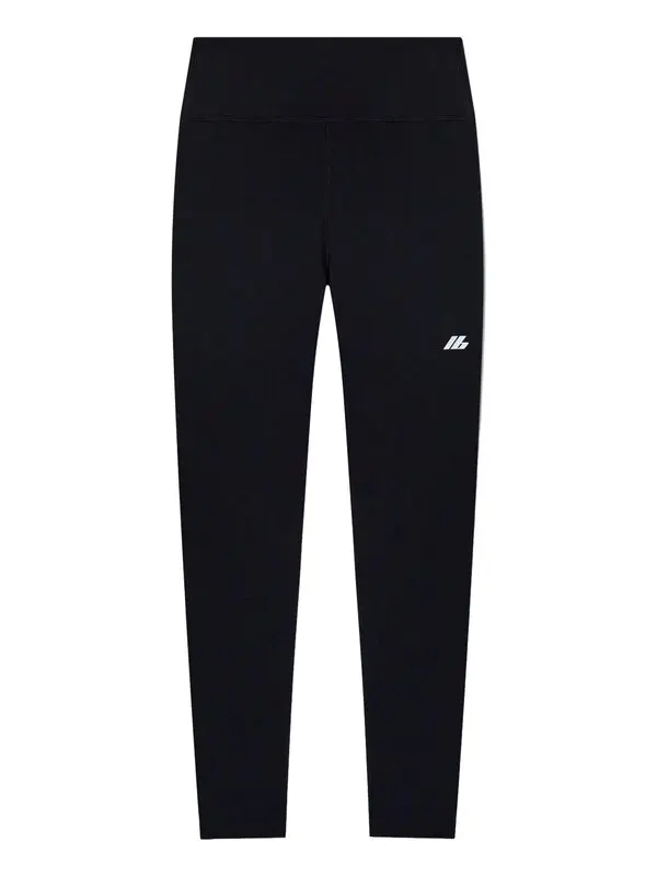 Balenciaga Sport Leggings With Logo - Black