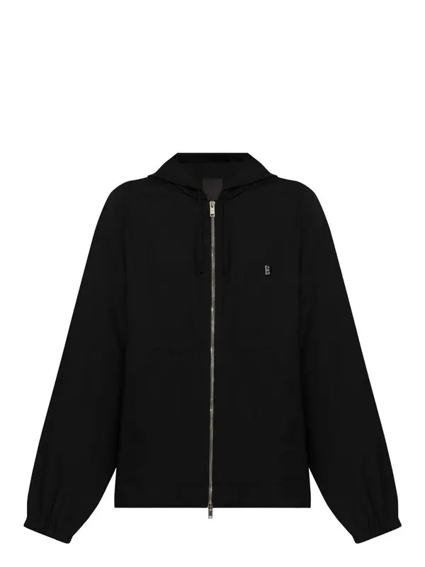 Givenchy Wool Jacket With Logo Detail - Black