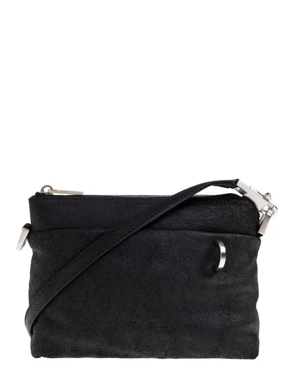 Rick Owens Small Adri Leather Bag - Black
