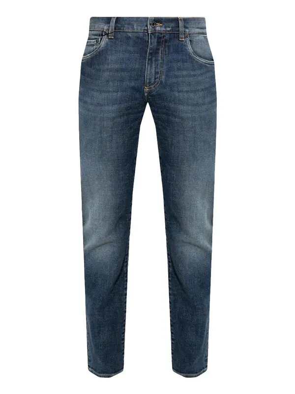 Dolce & Gabbana Logo Jeans - Navy Blue
