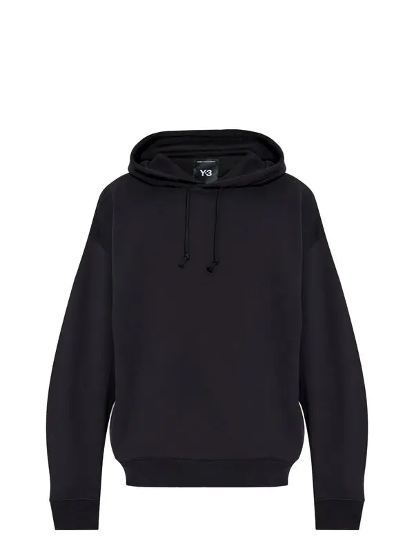 Y3 Oversized Fit Cotton Hoodie - Black