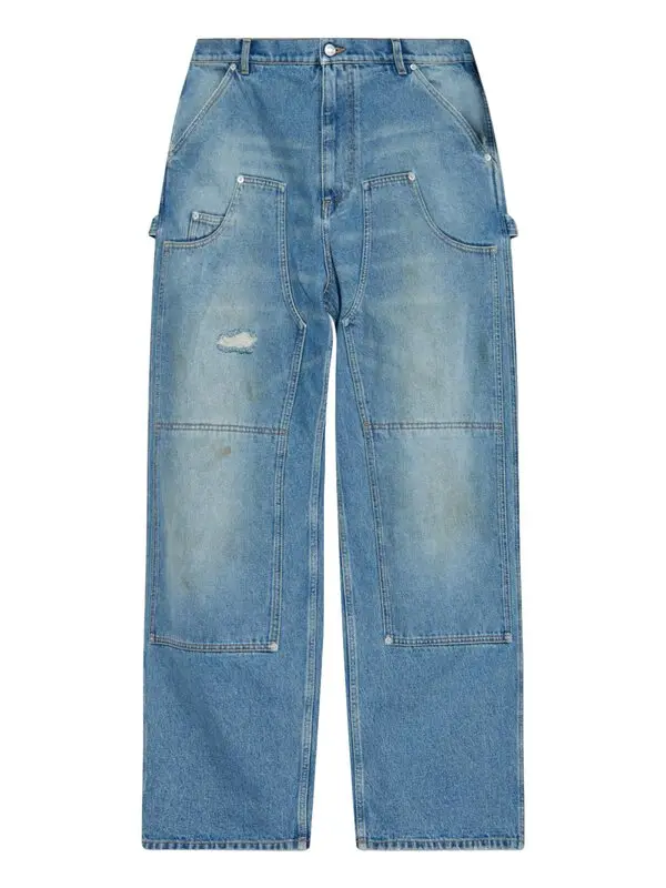 Moschino Jeans With Logo - Blue