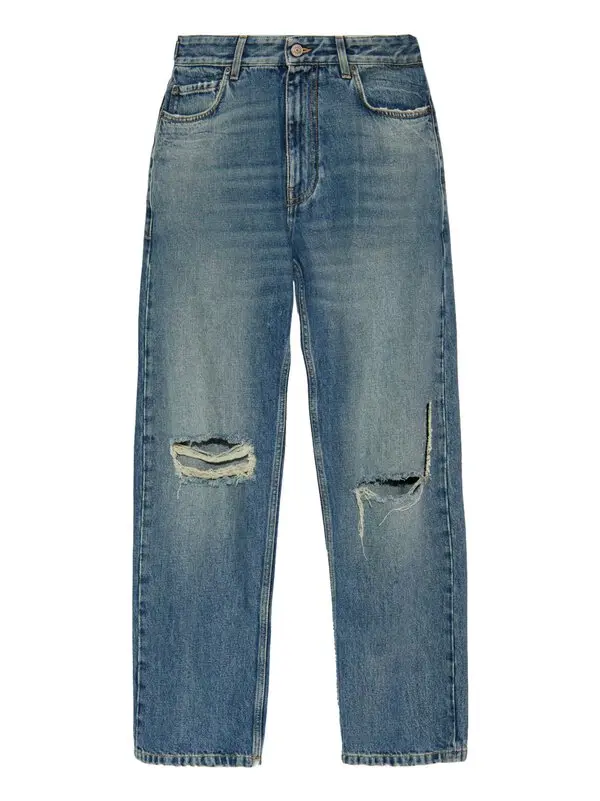 Balenciaga Vintage-effect Jeans - Blue