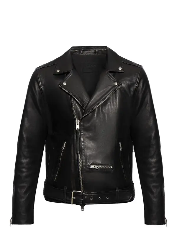 ALLSAINTS Wick Leather Biker Jacket - Black