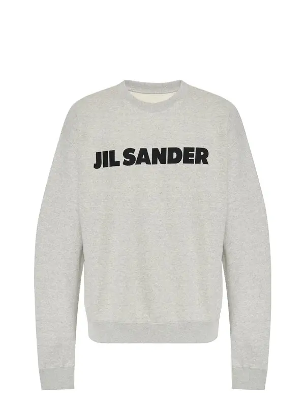 JIL SANDER Logo Sweatshirt - Grey