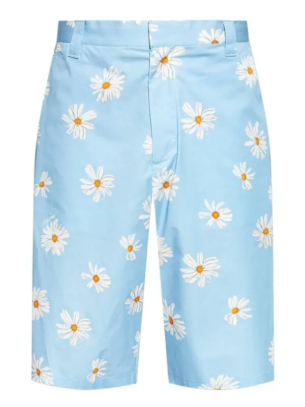 Moschino Floral Motif Shorts - Blue