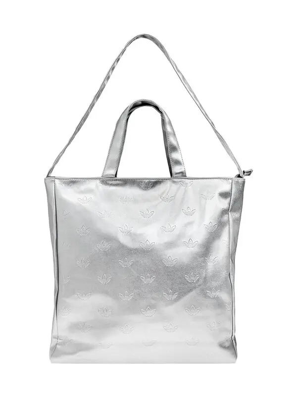 Adidas Originals By Alexander Wang Trefoil Logo Shopper Bag - Silver