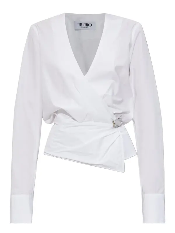 Attico Appliqué Shirt - White