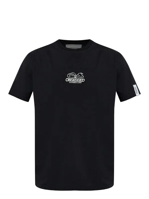 Iceberg T-shirt With Logo Patch - Black