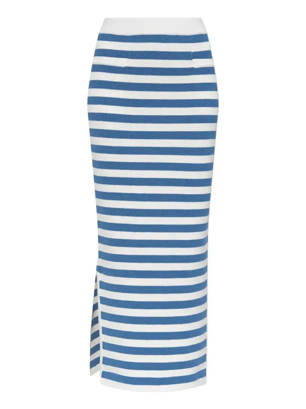 Posse Ari Striped Skirt - Blue