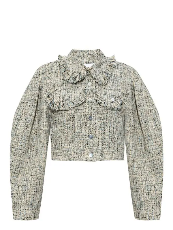GANNI Tweed Blazer - Multicolour