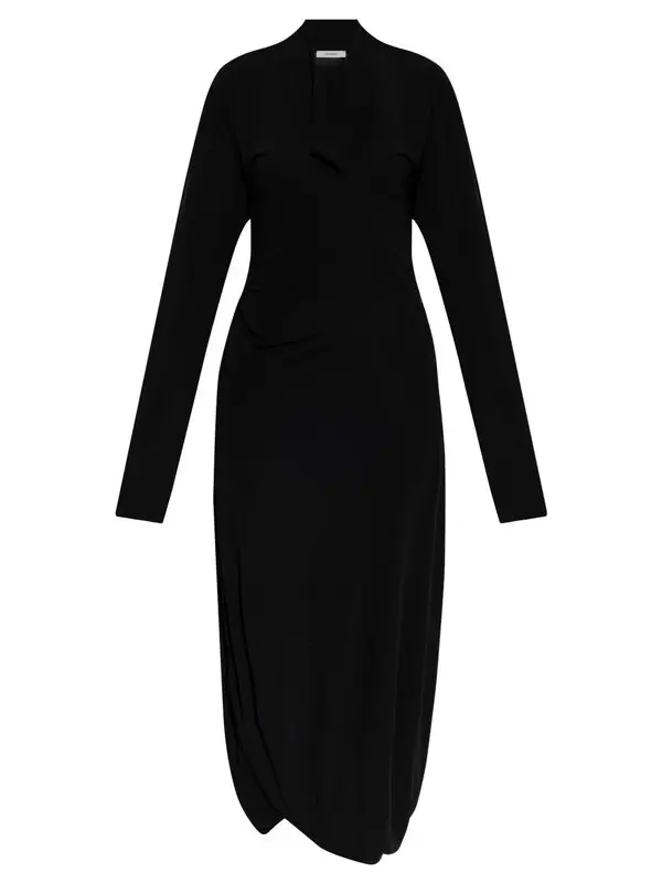 LEMAIRE Draped Neckline Dress - Black