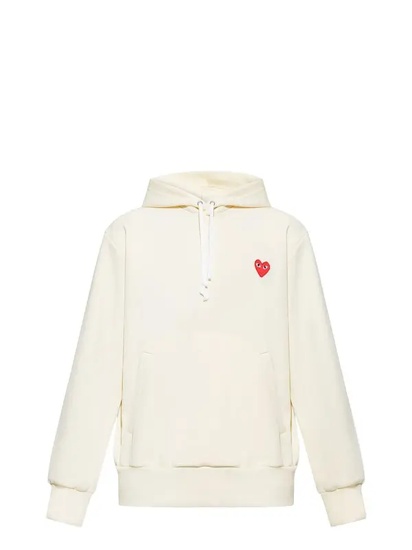 Play Comme Des Garcon Hoodie With Logo - Yellow