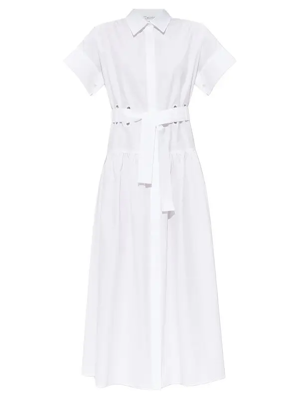 Max Mara Cotton 'agoraio' Dress - White