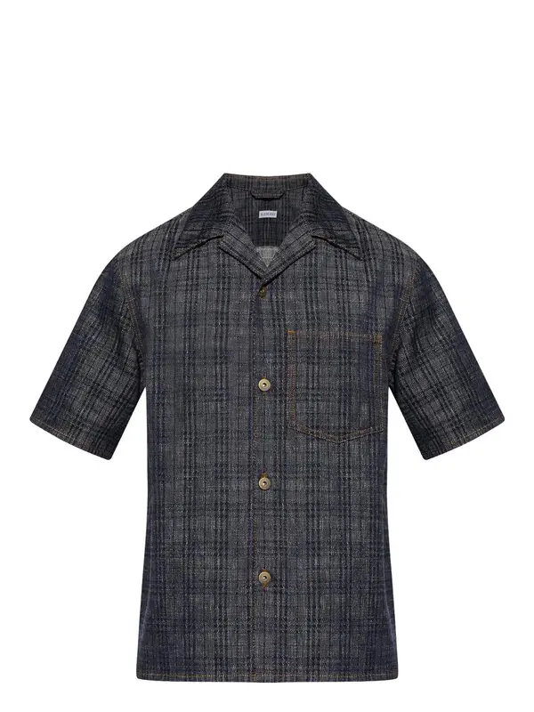 Burberry Short-sleeved Shirt - Navy Blue
