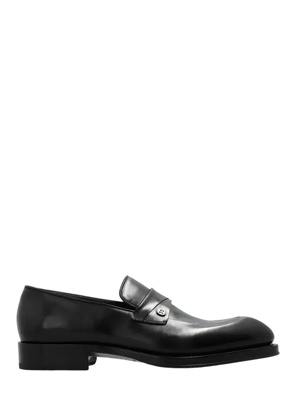 FERRAGAMO Cantore Leather Shoes - Black