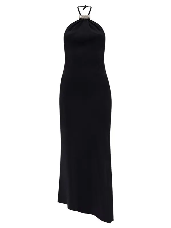 Attico Appliqué Dress - Black