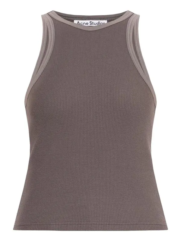 Acne Studios Sleeveless Cotton Top - Grey