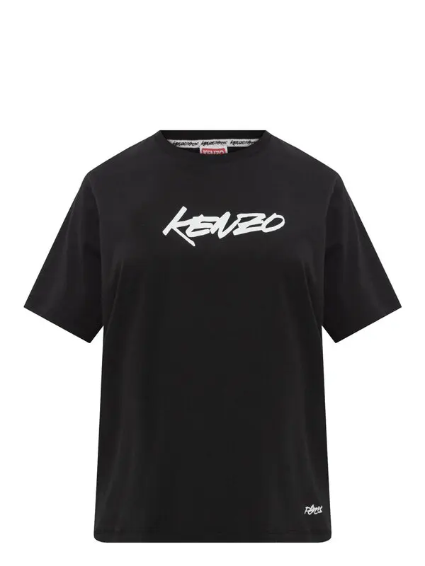 Kenzo T-shirt With Printed Logo - Black