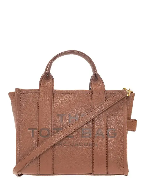 Marc Jacobs Shopper Bag With Embossed Logo - Brown