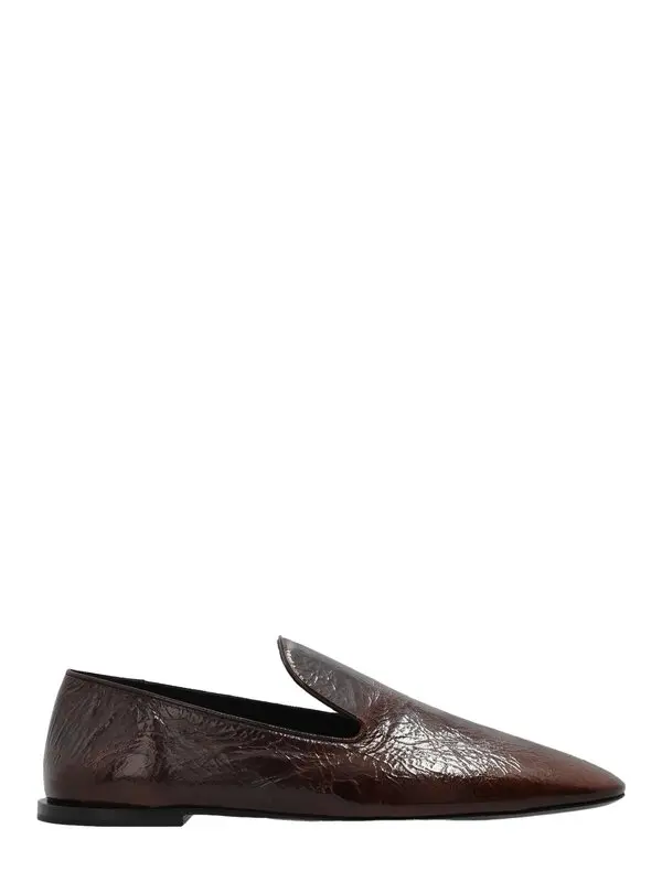 JIL SANDER Leather Loafers - Brown