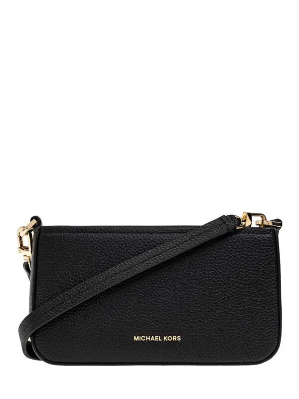 Michael Kors Textured Leather Shoulder Bag - Black
