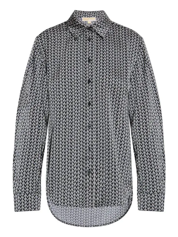 Michael Kors Monogram Shirt - Black