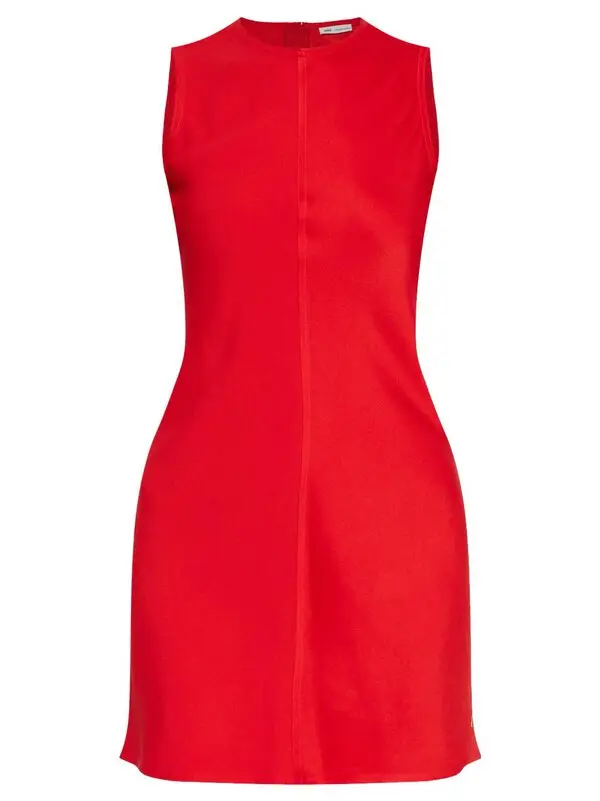 Ami Sleeveless Fitted Dress - Red