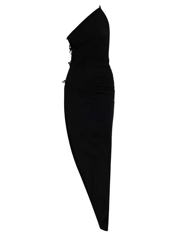 Rick Owens Strappy Asymmetrical Dress - Black