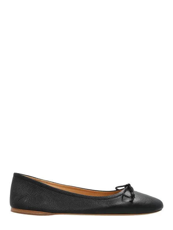 JW Anderson Leather Ballet Flats - Black
