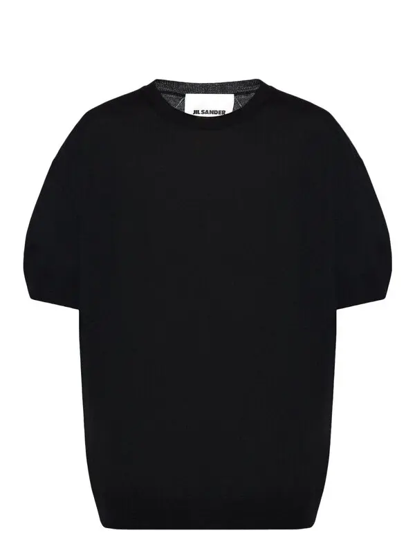 JIL SANDER Wool T-shirt - Black