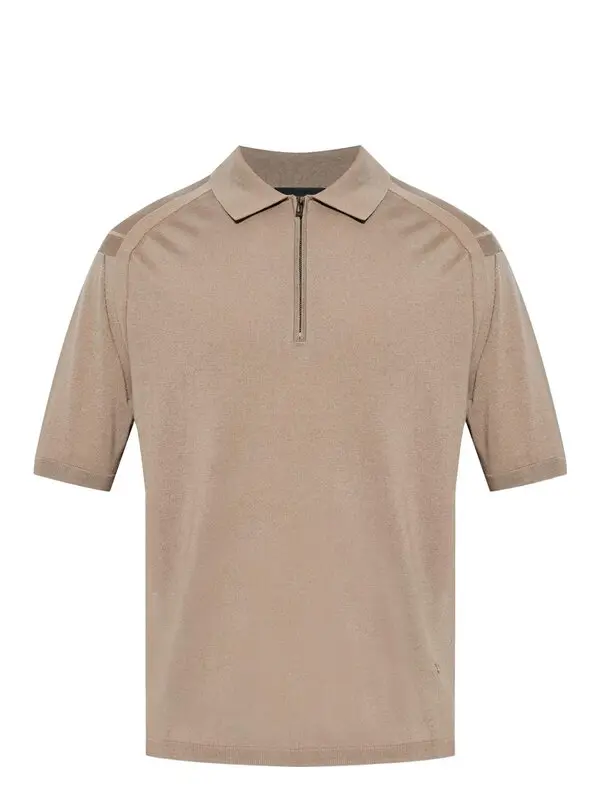 Emporio Armani Polo With Logo - Beige