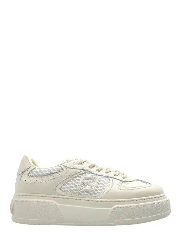 Fendi Logo Sneakers - Cream