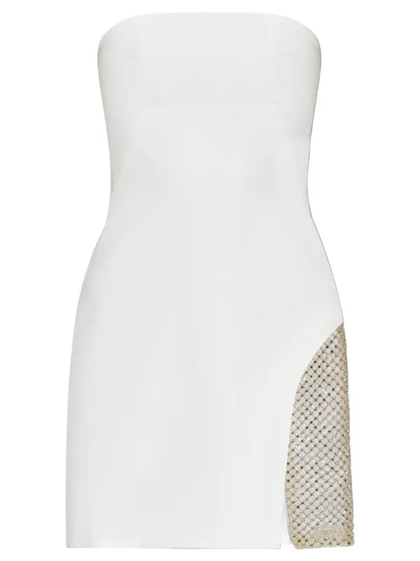 Attico Strapless Mini Dress - White