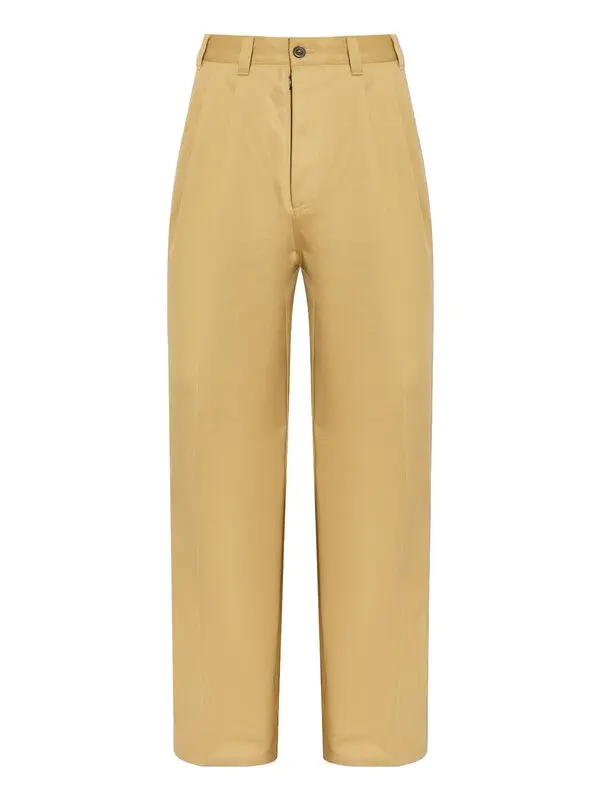 MAISON MARGIELA Creased Trousers - Beige