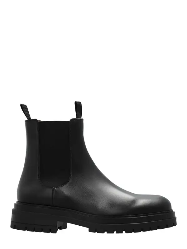 GIANVITO ROSSI Leather Chelsea Boots - Black