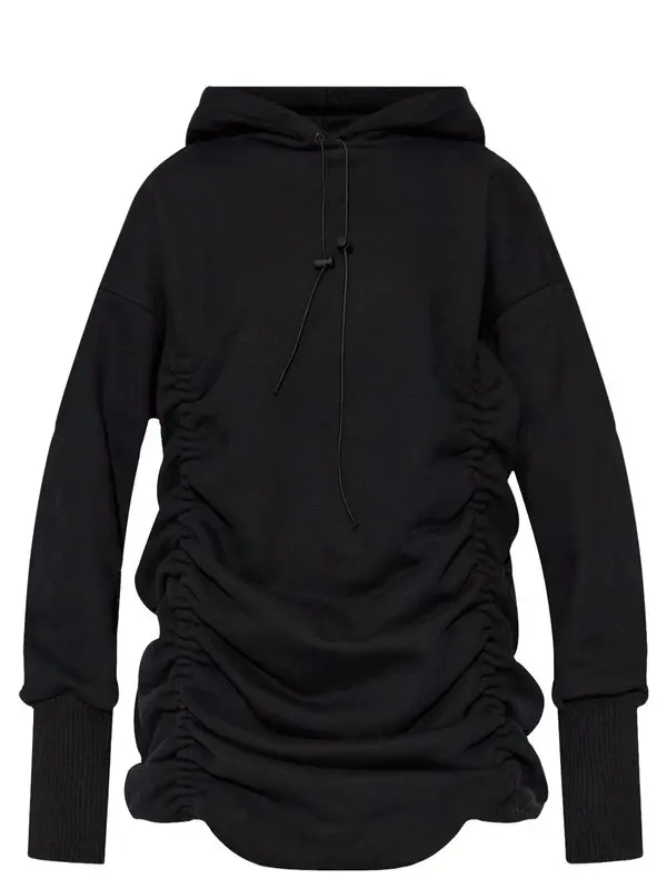 THE MANNEI Hooded Cotton Dress - Black