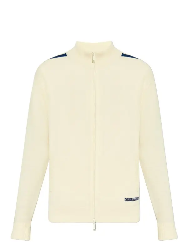 Dsquared2 Wool Cardigan - Cream