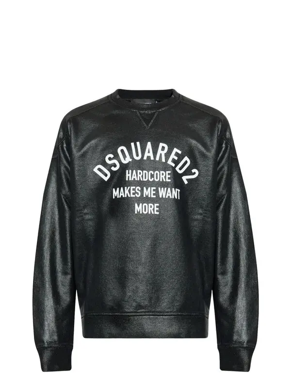 Dsquared2 Logo Cotton Sweatshirt - Black
