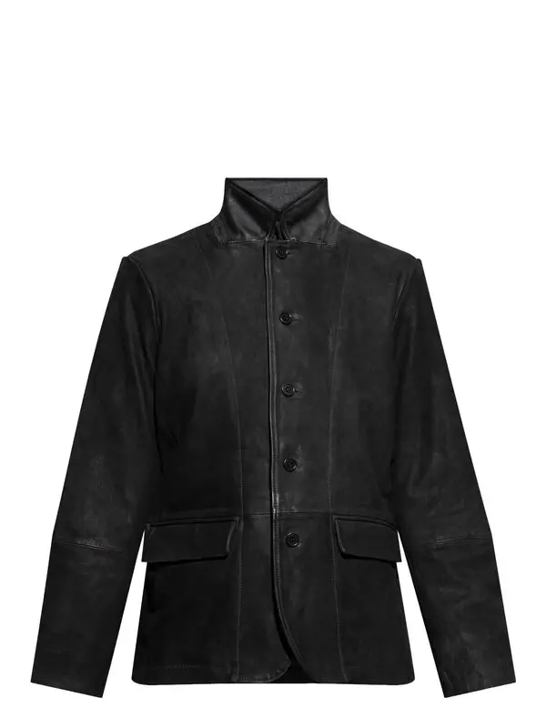 ALLSAINTS Survey Leather Jacket - Black