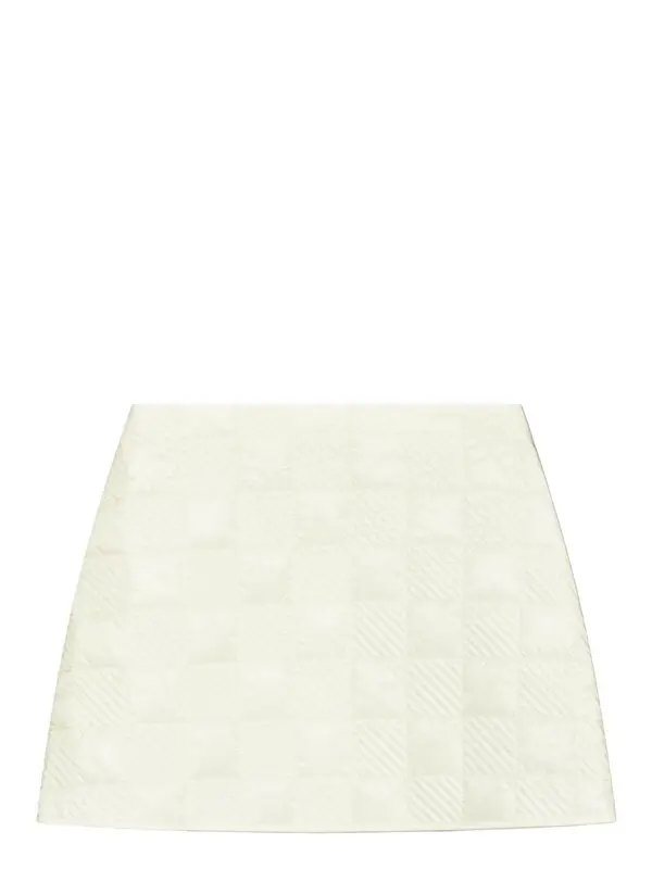 Moncler Quilted Polyamide Skirt - Cream