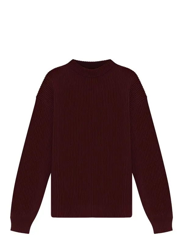 JIL SANDER Wool Sweater - Burgundy