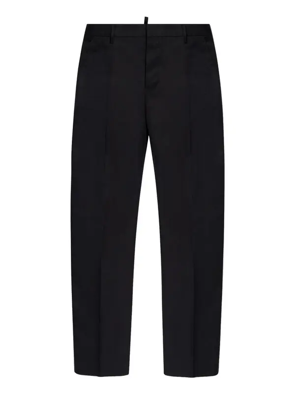 Dsquared2 Trousers With Logo - Black