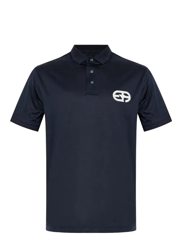 Emporio Armani Polo With Logo - Navy Blue
