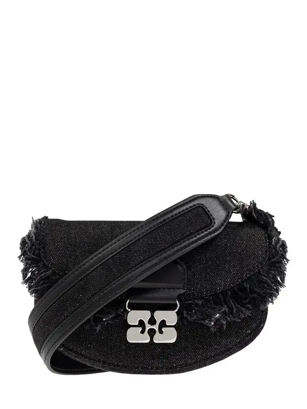 GANNI Apo-g Mini Shoulder Bag - Black