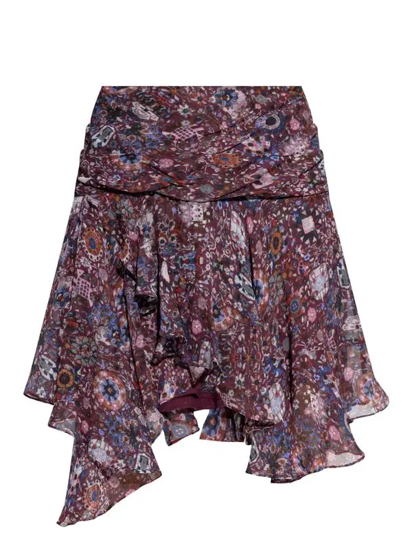 MARANT ETOILE Barenicia Printed Skirt - Purple