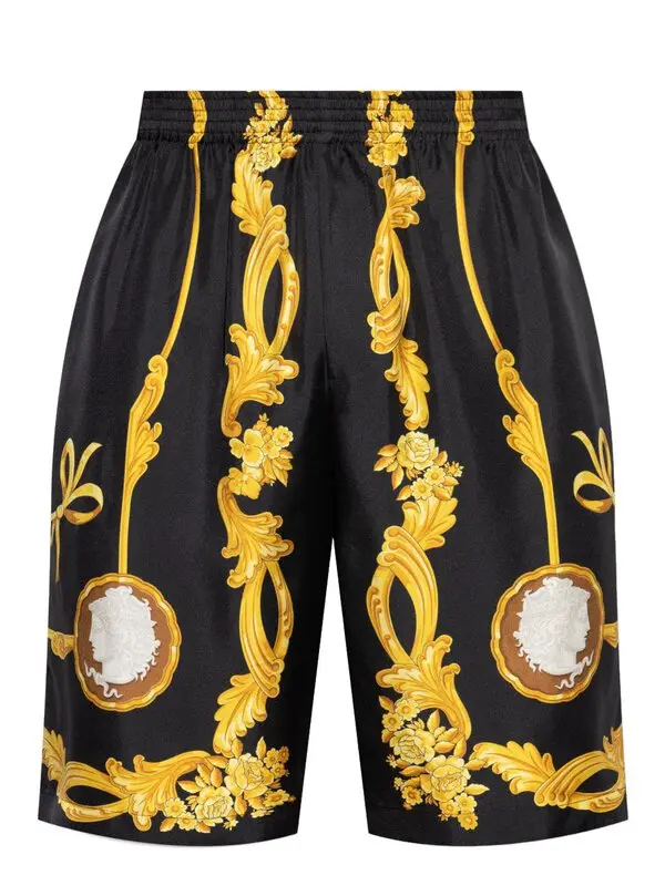 Versace Silk Shorts - Black