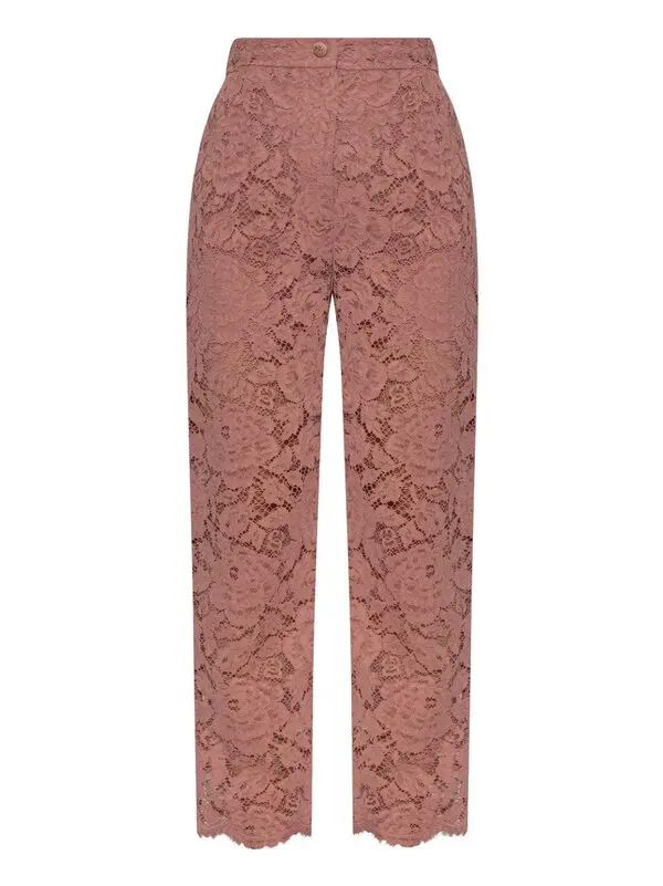 Dolce & Gabbana Lace Trousers - Pink