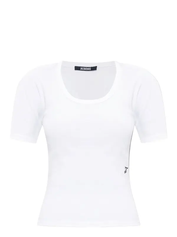 Jacquemus Shoulder Pad Top - White